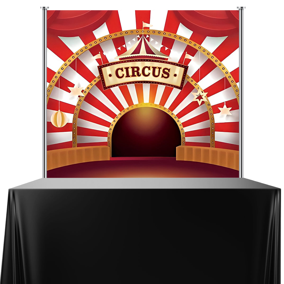Circus Stage Backdrop – Inspired Party Backdrops
