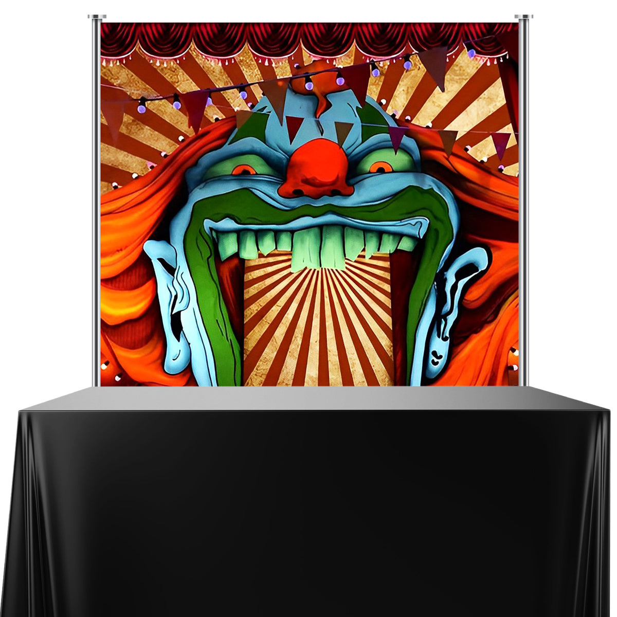 Circus Clown Backdrop – Inspired Party Backdrops
