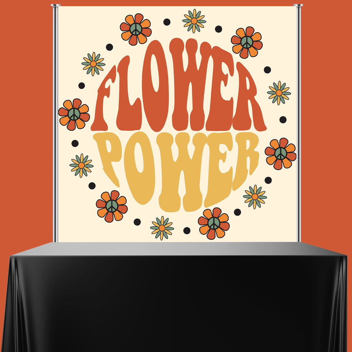 Flower Power Backdrop – Inspired Party Backdrops
