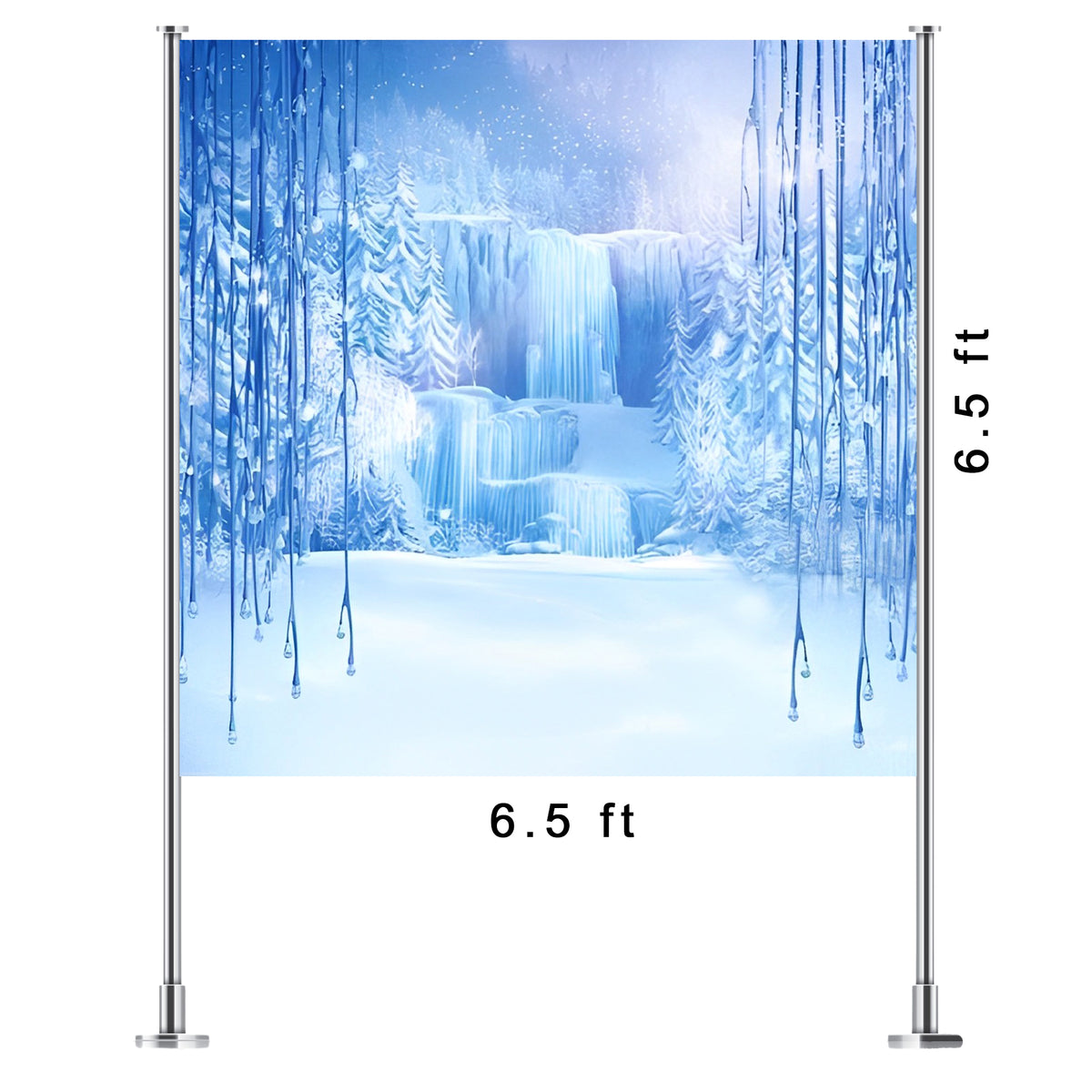 Frozen Ice Backdrop – Inspired Party Backdrops