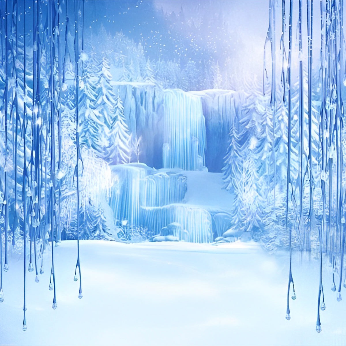 Frozen Ice Backdrop – Inspired Party Backdrops