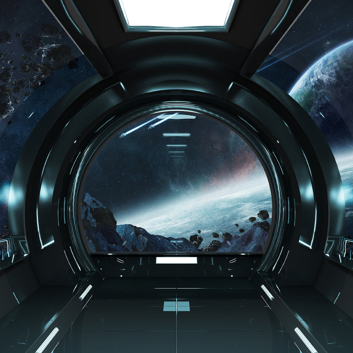 Spaceship Backdrop – Inspired Party Backdrops