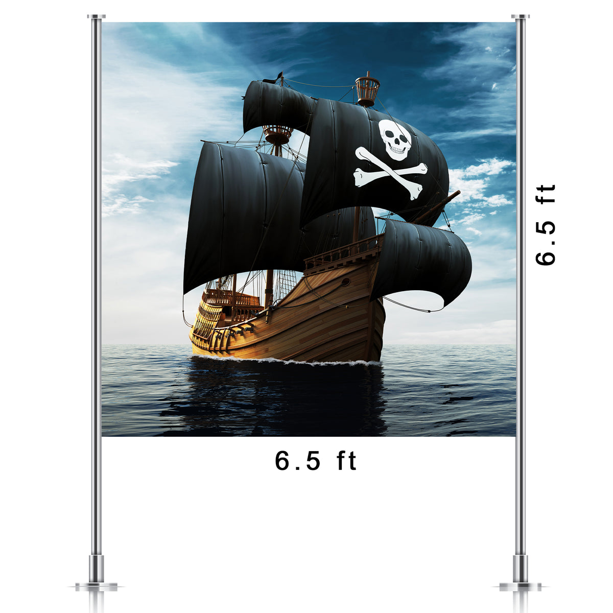 Pirate Ship Backdrop – Inspired Party Backdrops
