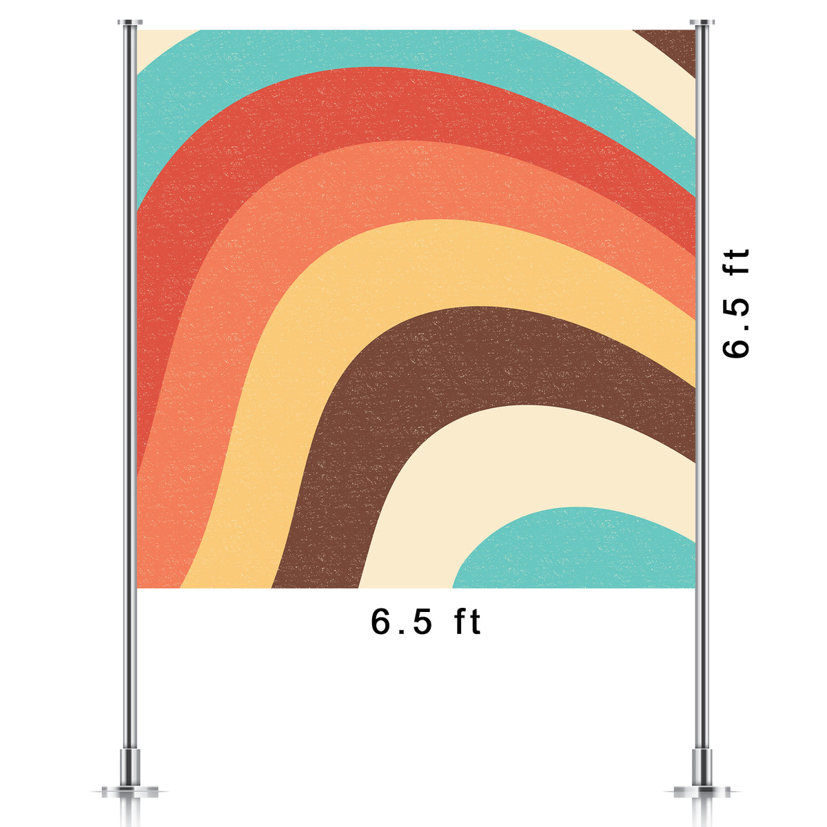 Retro Waves Backdrop – Inspired Party Backdrops