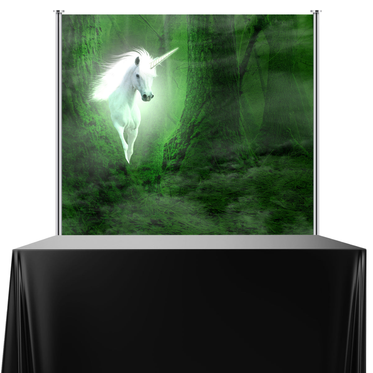 White Unicorn Backdrop – Inspired Party Backdrops